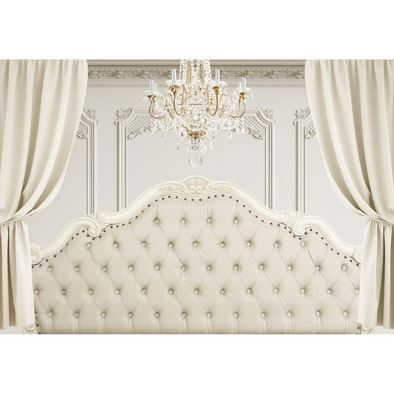 Allenjoy Headboard Bedroom Background for Photography White Brick Wall ...