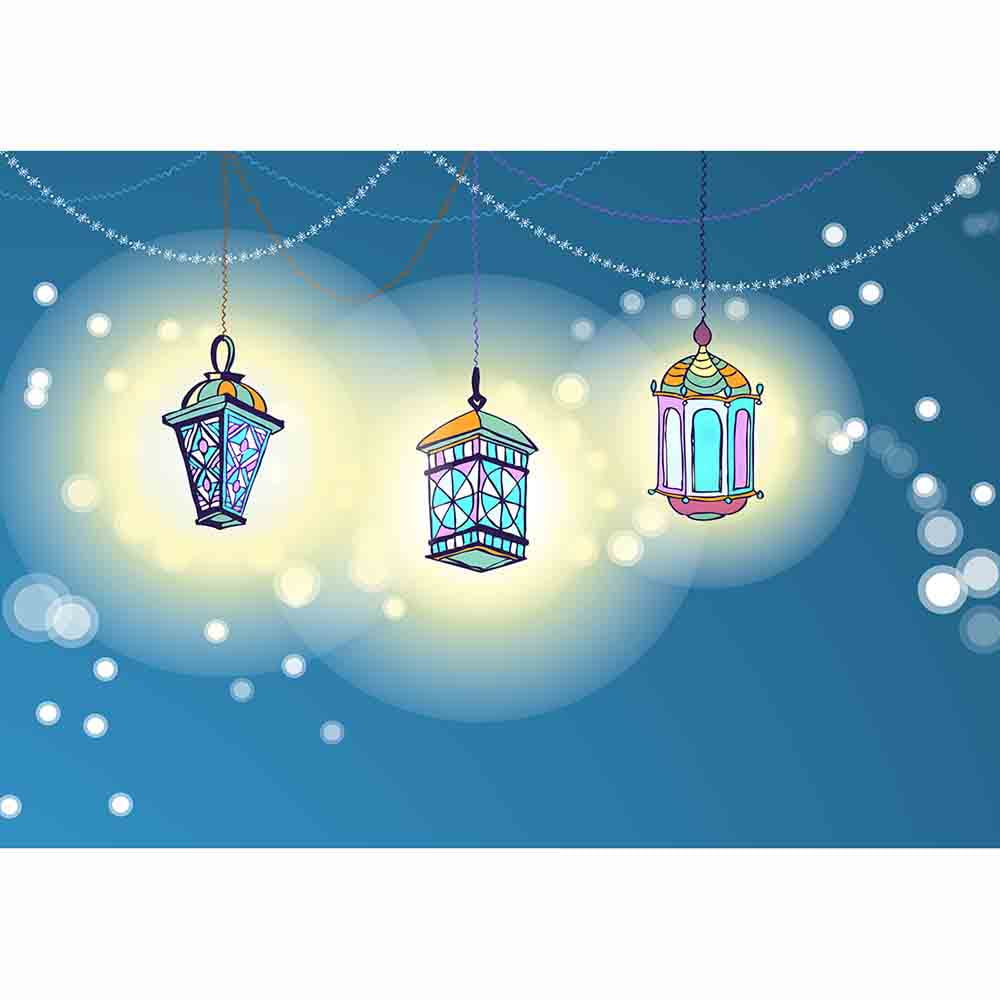 Allenjoy Lantern Ramadan Kareem Photography Background Gold Moon ...