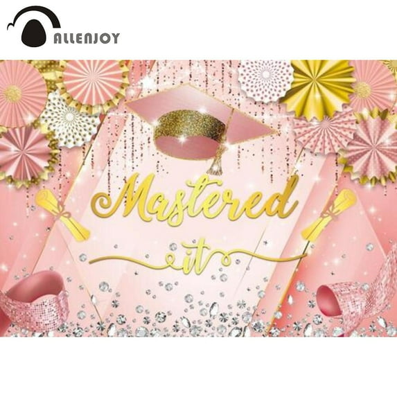 Allenjoy Mastered It Class of 2024 Congrats Grad Party Backdrop Rose ...