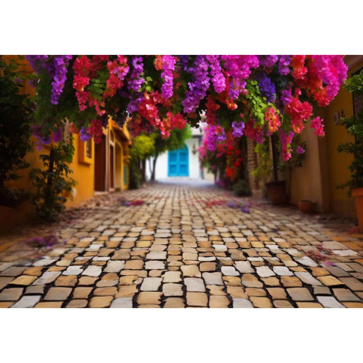 Allenjoy Mexican Fiesta Flowers Street Backdrop - Walmart.com