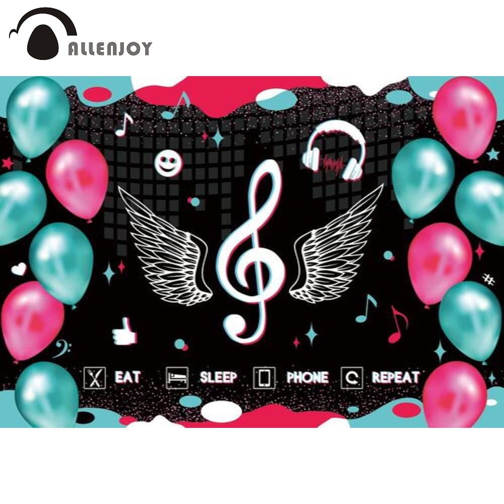 Allenjoy Musical Party Photography Backdrop Birthday Celebration ...