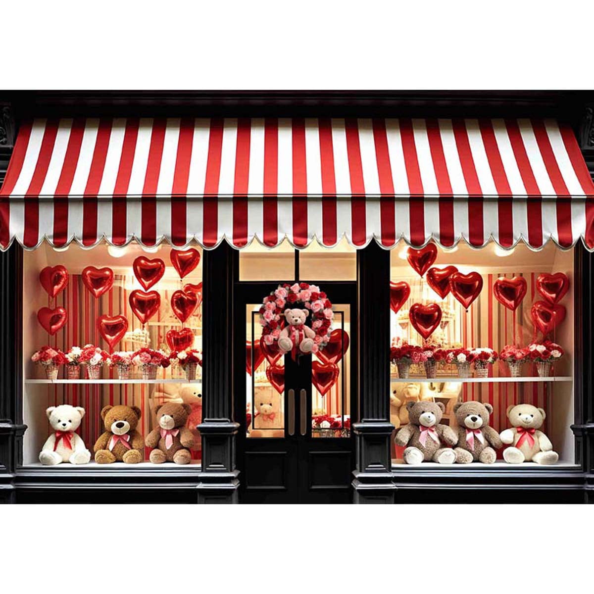 Allenjoy My Beary First Valentine Backdrop - Walmart.com