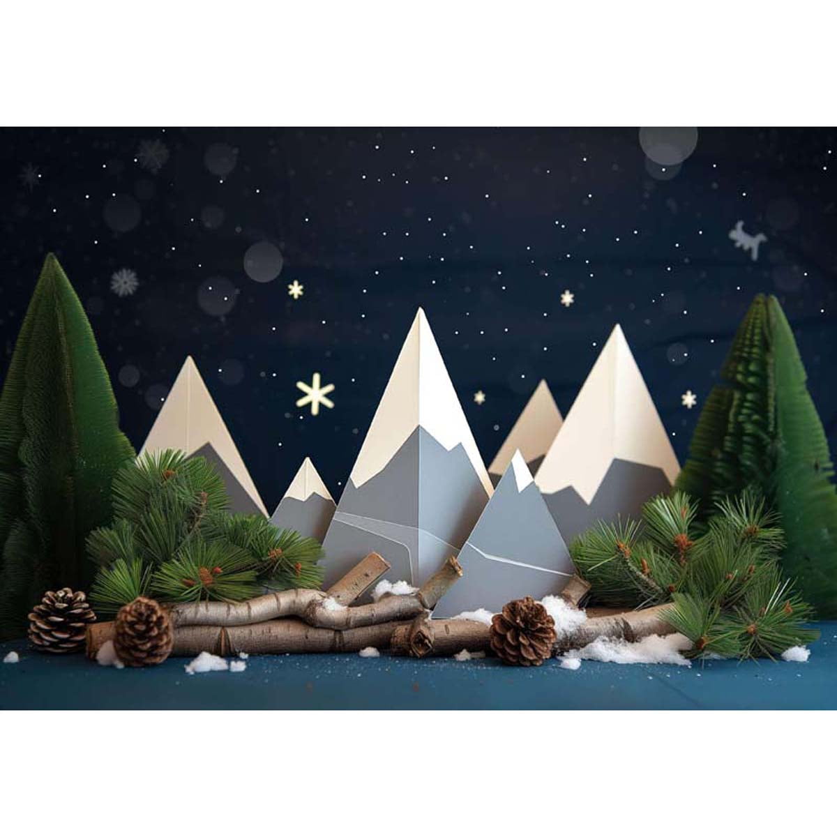 Allenjoy Night Forest Camping Backdrop - Walmart.com