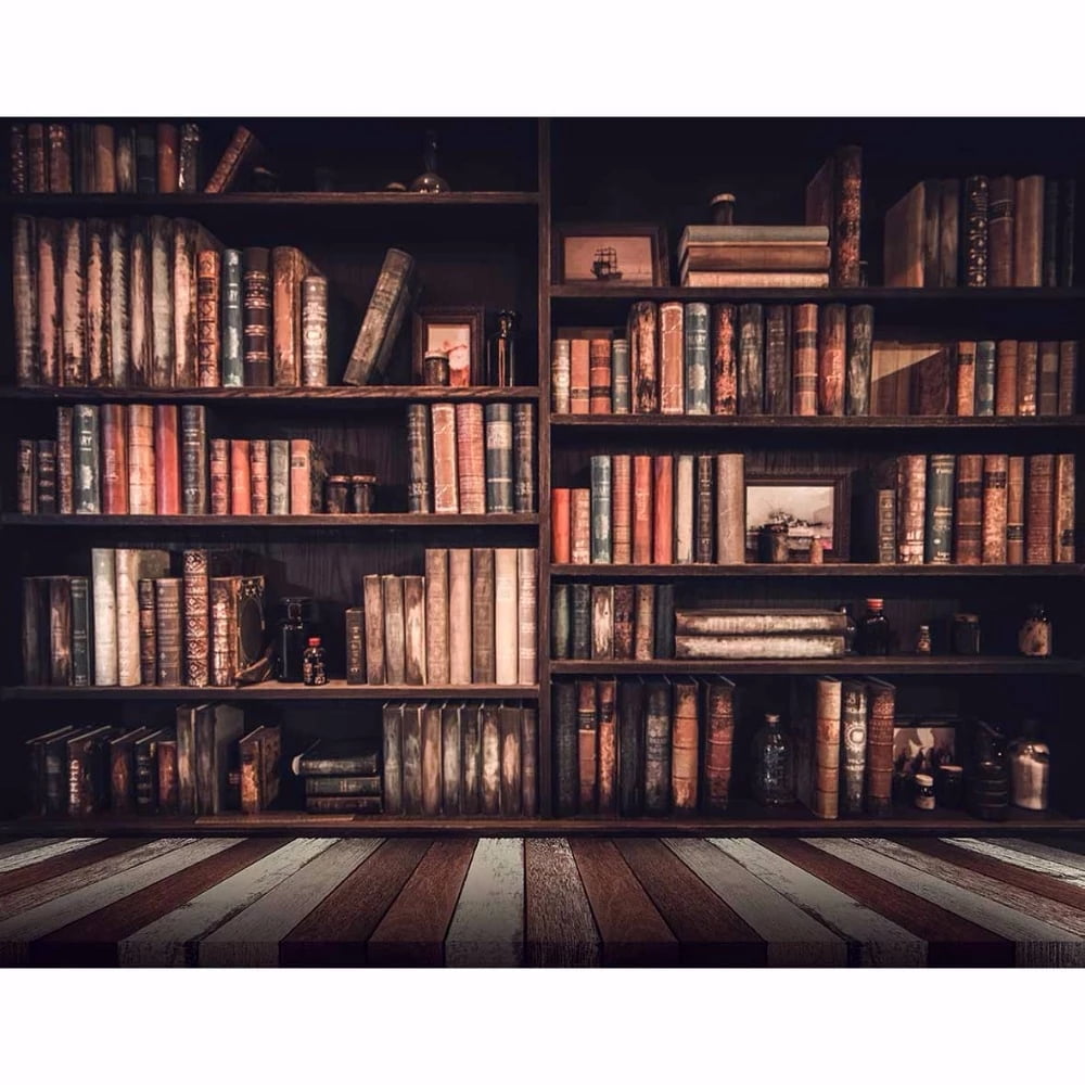 Allenjoy Old Libraries Vintage Background For Photography Books ...
