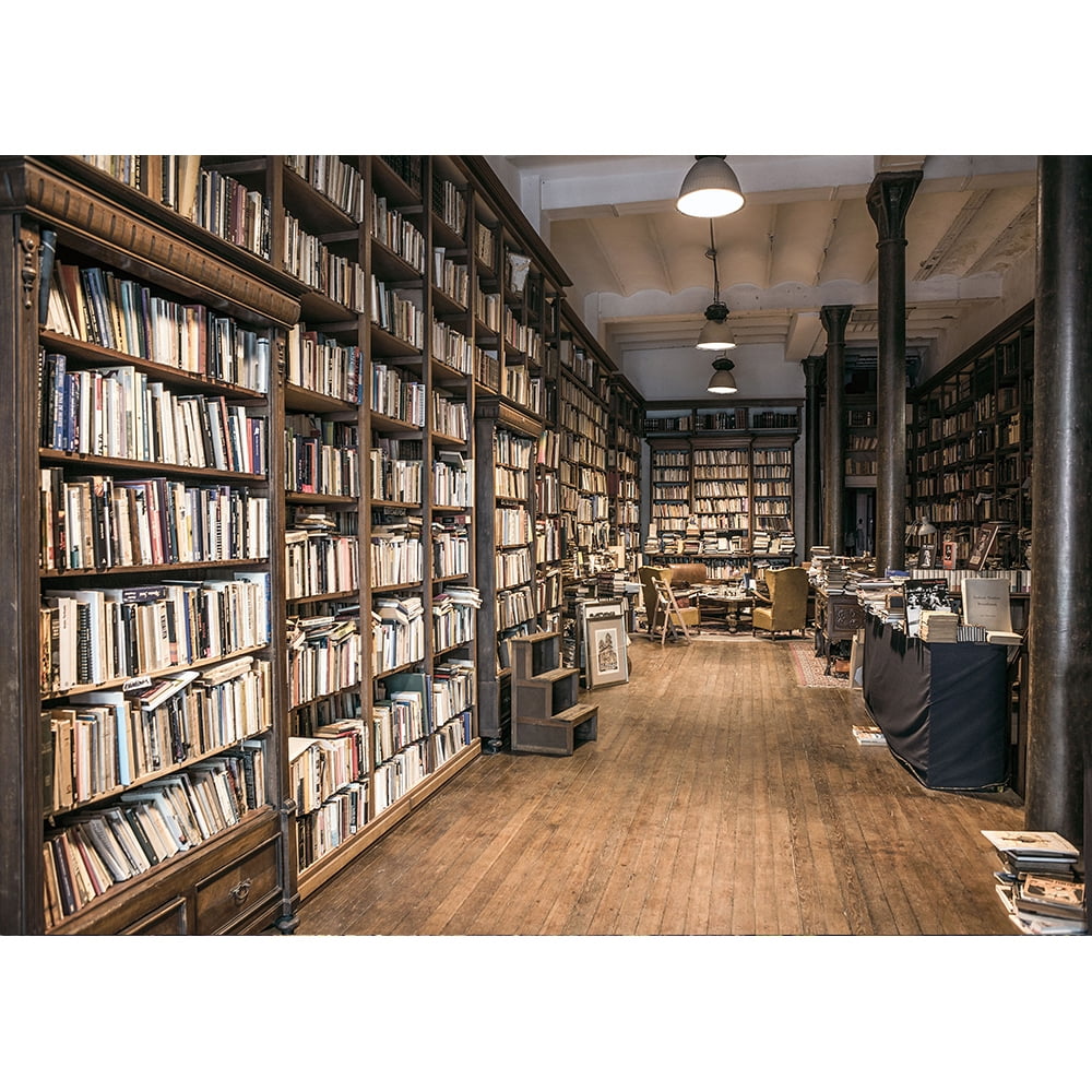 Allenjoy Old Libraries Vintage Background For Photography Books ...