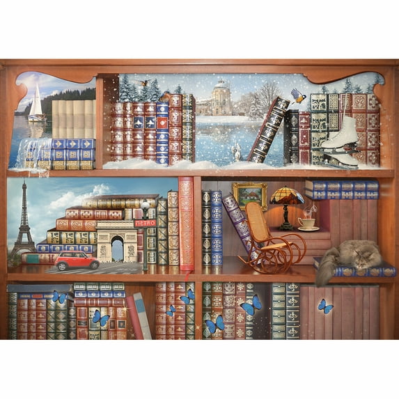 Allenjoy Old Libraries Vintage Background For Photography Books ...