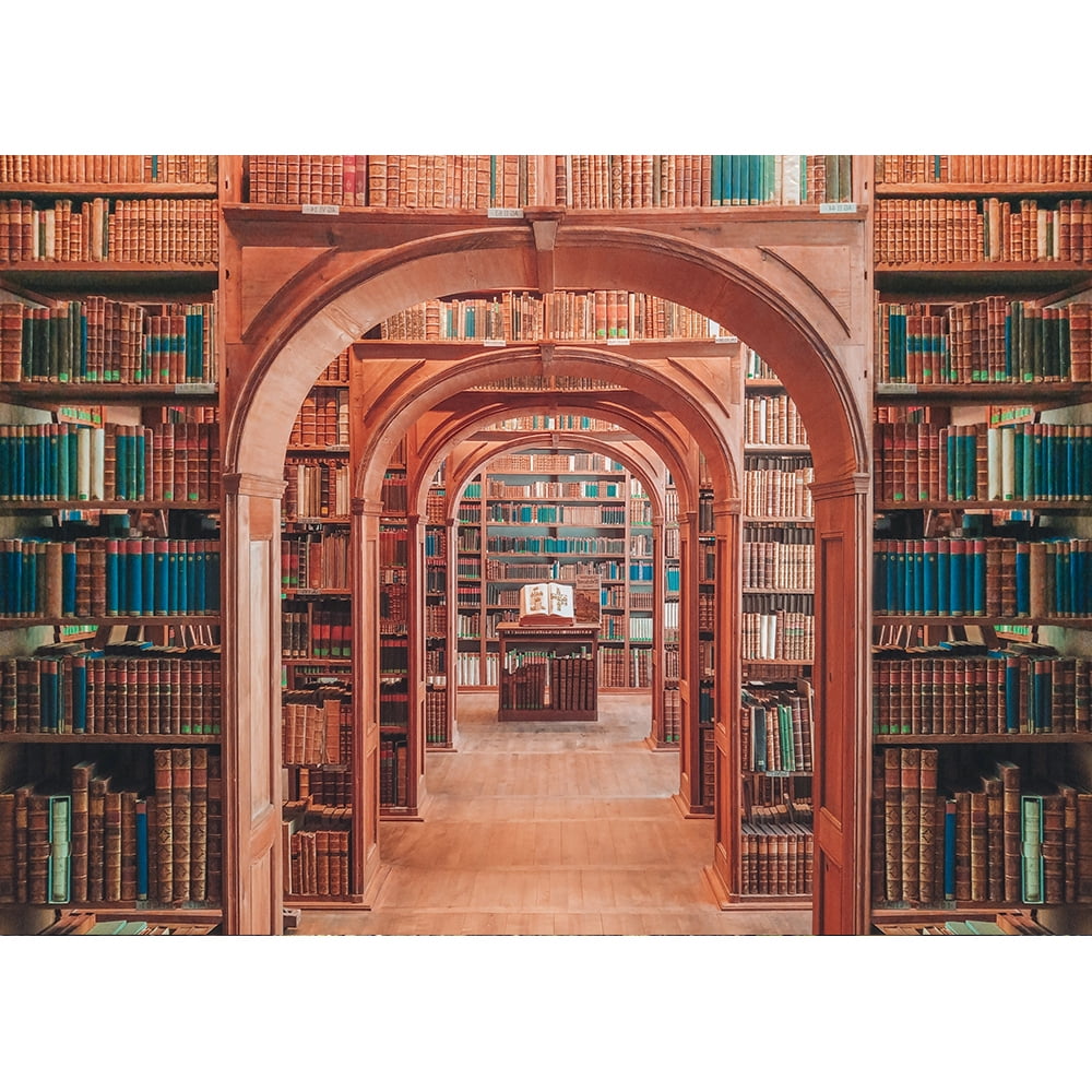 Allenjoy Old Libraries Vintage Background For Photography Books ...