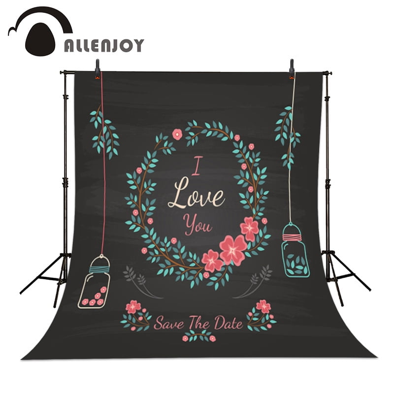 Allenjoy Party Invitation background Floral Love Flowers Card ...