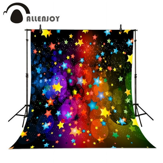 Allenjoy Party stars decorations background Colorful photography ...