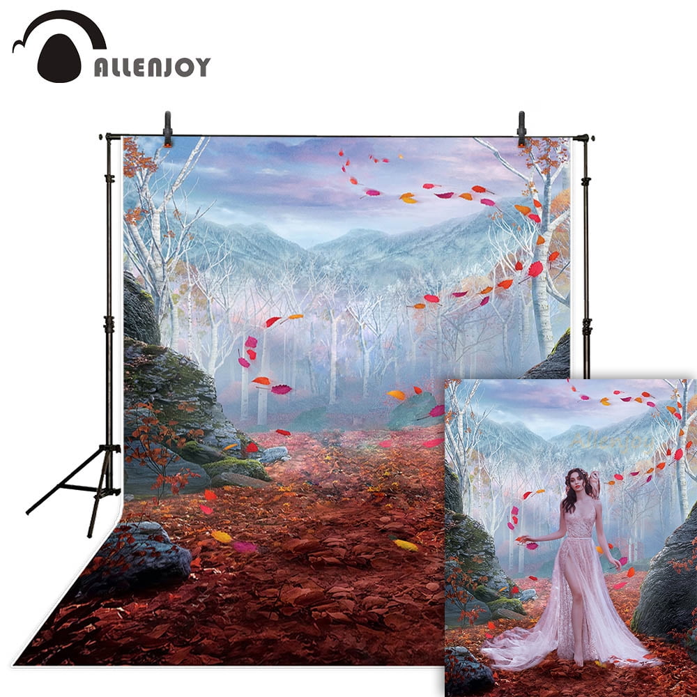 Allenjoy Photography Backdrop s Wonderland Forest Snow Birthday Fairy ...