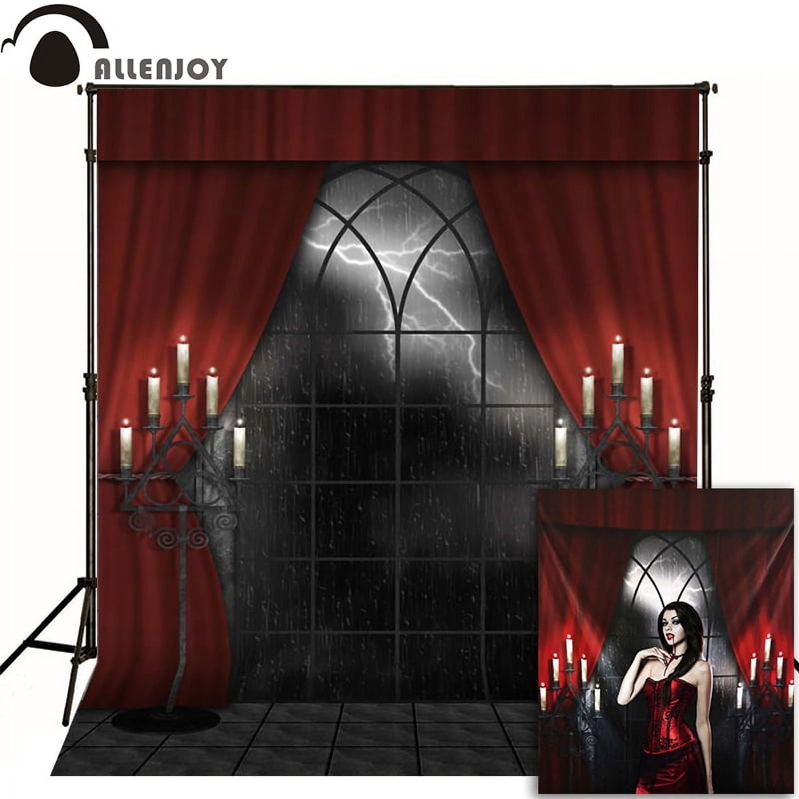 Allenjoy Photoph Photographic Halloween Background Candle Haunted House ...