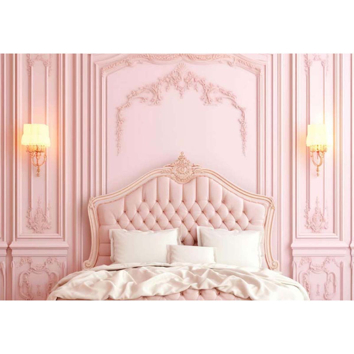 Allenjoy Pink Headboard Boudoir Backdrop - Walmart.com