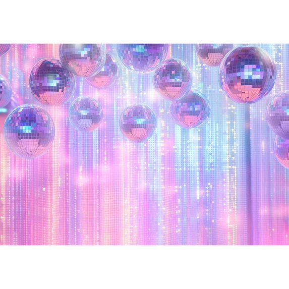 Allenjoy Pink r Ball Disco Backdrop - Walmart.com