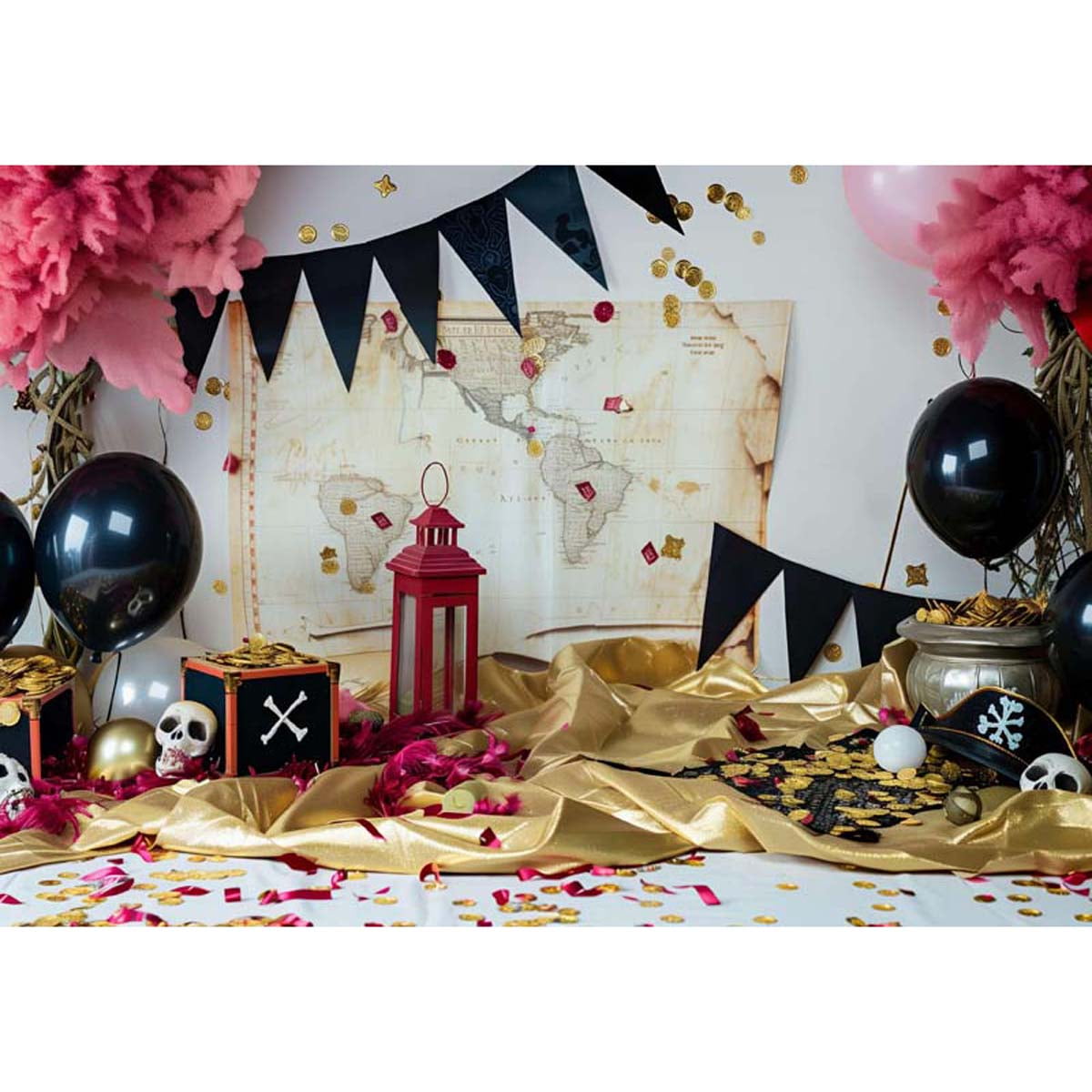 Allenjoy Pirate Adventure Cake Smash Party Backdrop - Walmart.com