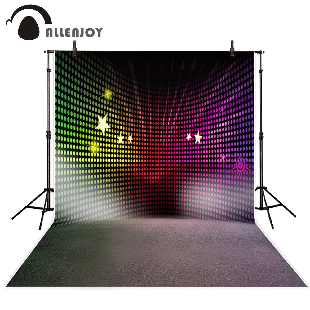 Allenjoy Professional Photography Backdrops disco theme DJ music cool ...