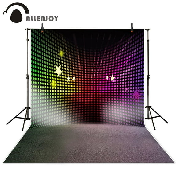 Allenjoy Professional Photography Backdrops disco theme DJ music cool ...