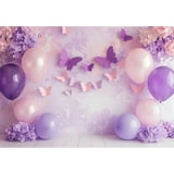 Allenjoy Purple Butterfly Balloons Backdrop - Walmart.com