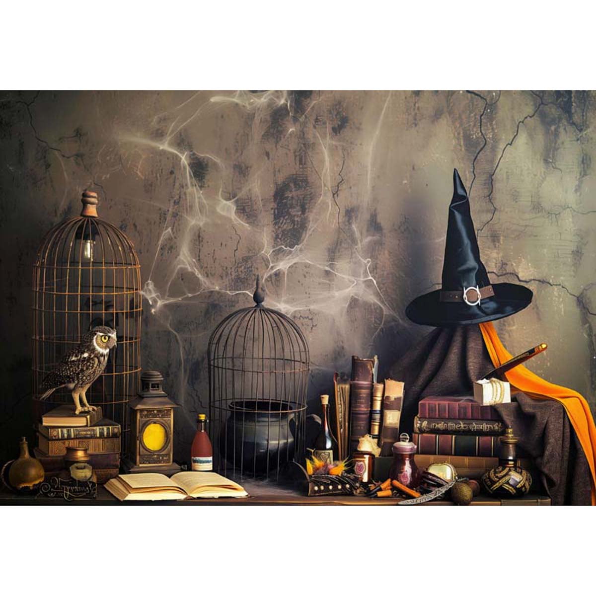 Allenjoy Spooky Magical Items Backdrop - Walmart.com