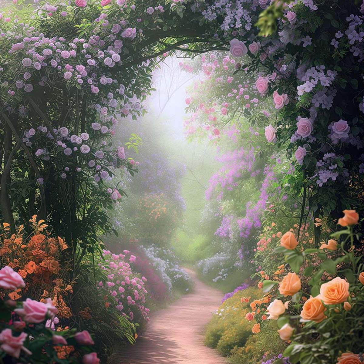 Allenjoy Spring Garden Backdrop - Walmart.com