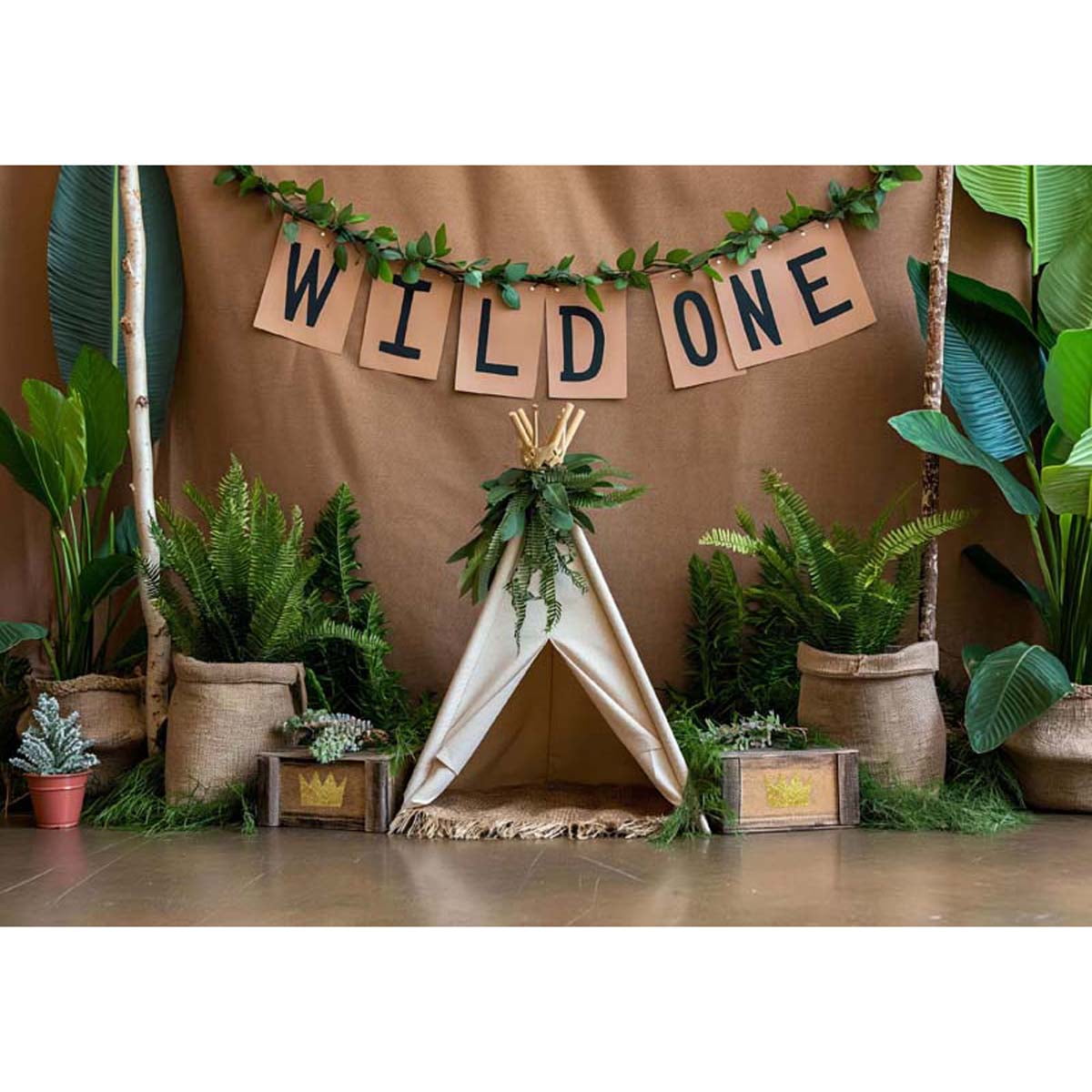 Allenjoy Spring Wild One Camp Tent Backdrop - Walmart.com