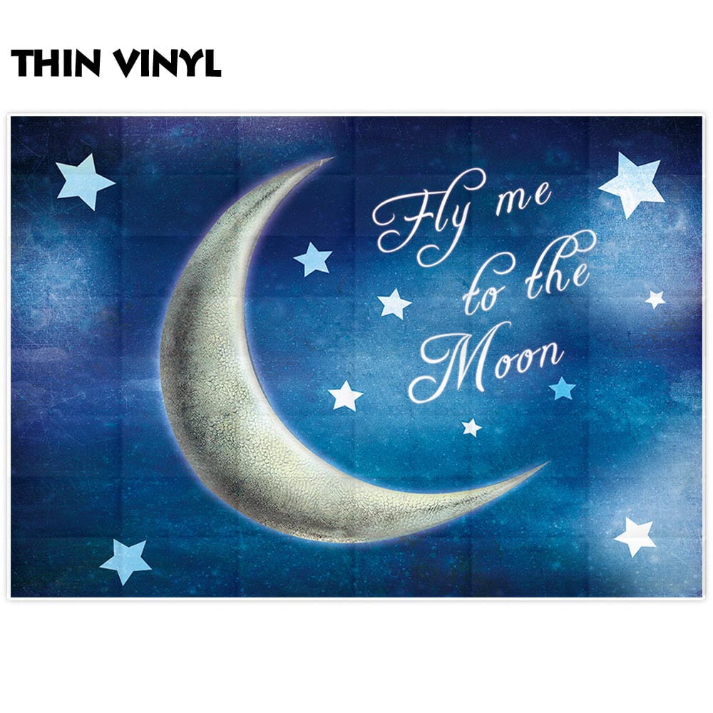 Allenjoy Star Backdrop Moon Night Baby Shower Twinkle Birthday Party ...