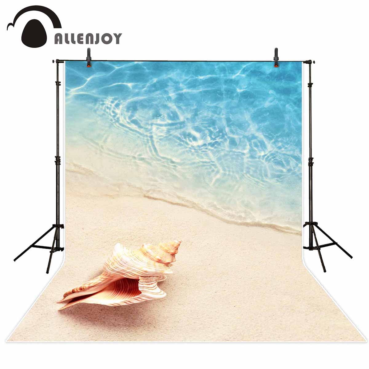 Allenjoy Summer Beach Photo Backdrop Sea Conch Photography Background ...