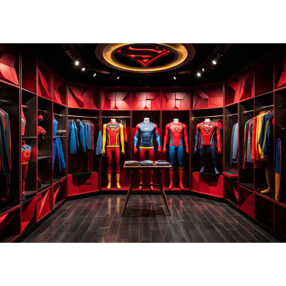 Allenjoy Superhero Closet Backdrop - Walmart.com