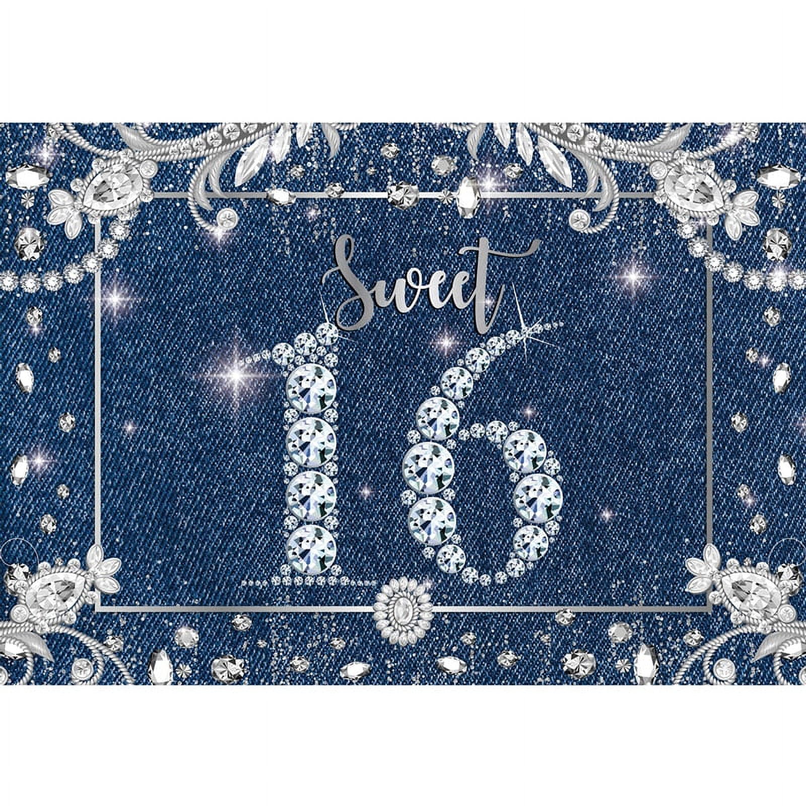 Allenjoy Sweet 16 13 18th Birthday Party Backdrop Princess Glitter ...