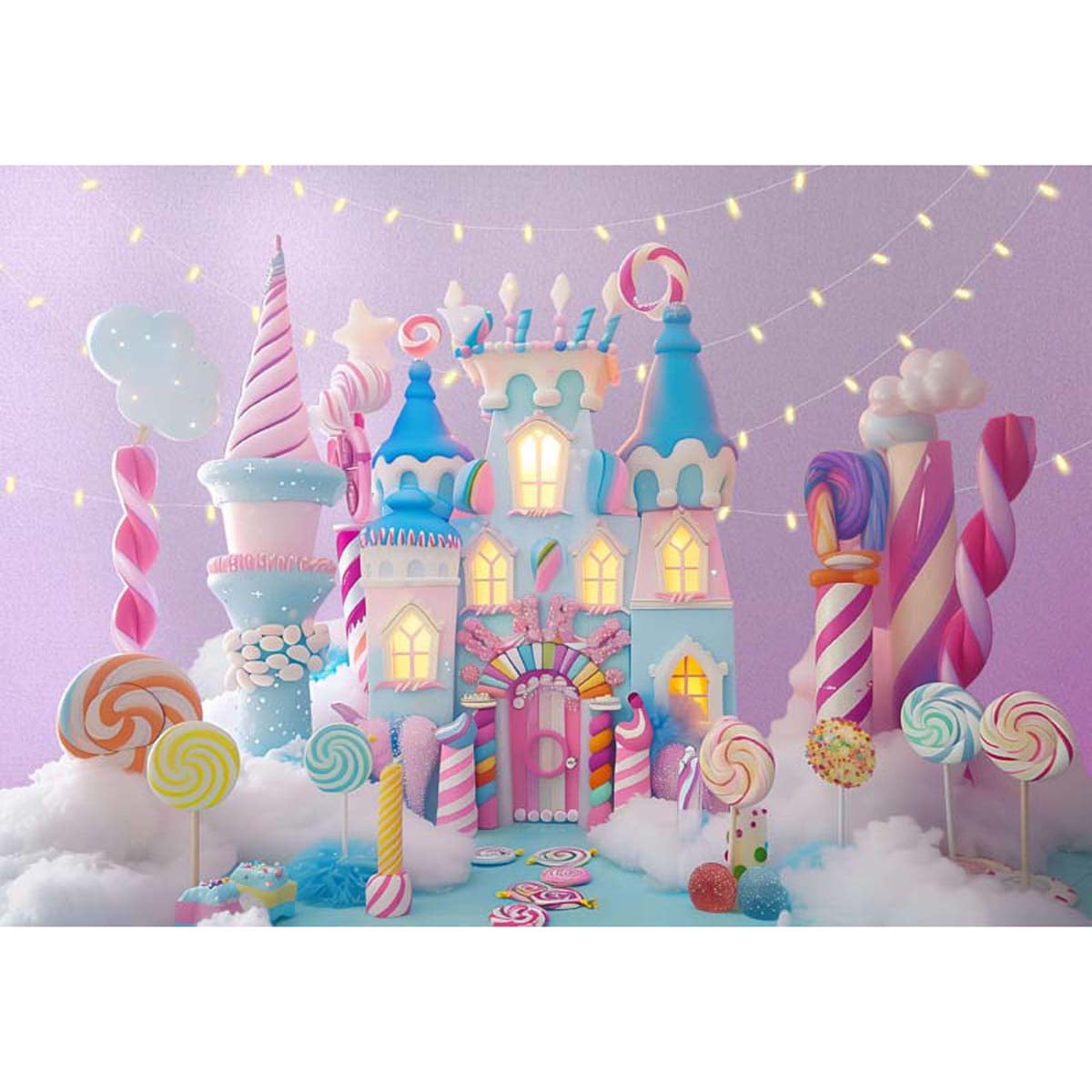 Allenjoy Sweet Candyland Backdrop - Walmart.com