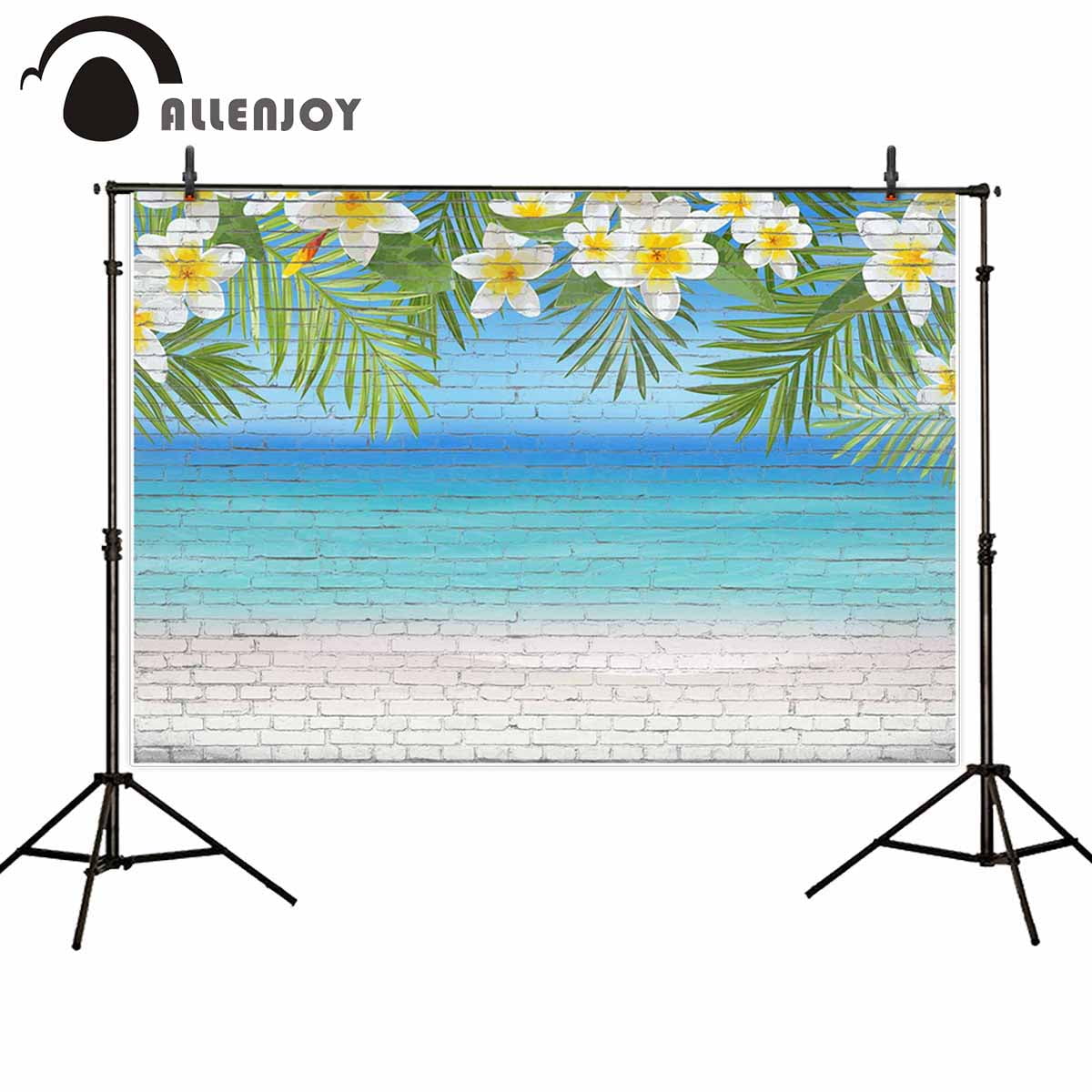Allenjoy Tropical Summer Palm Leaves Photography Backdrop Gradient ...