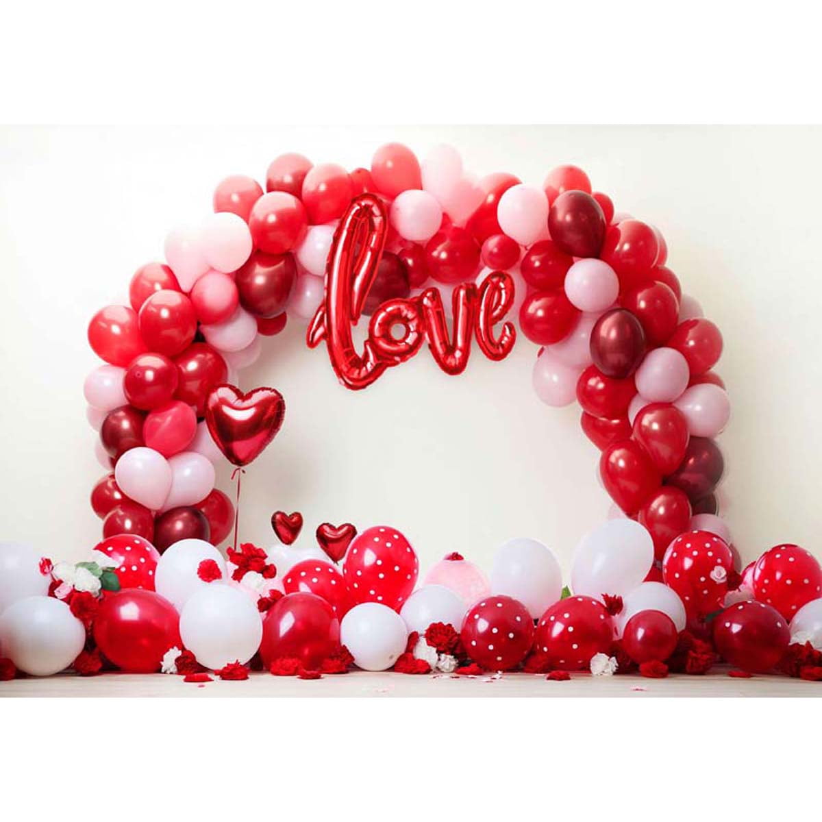 Allenjoy Valentine's Day Red Balloon Arch Backdrop - Walmart.com