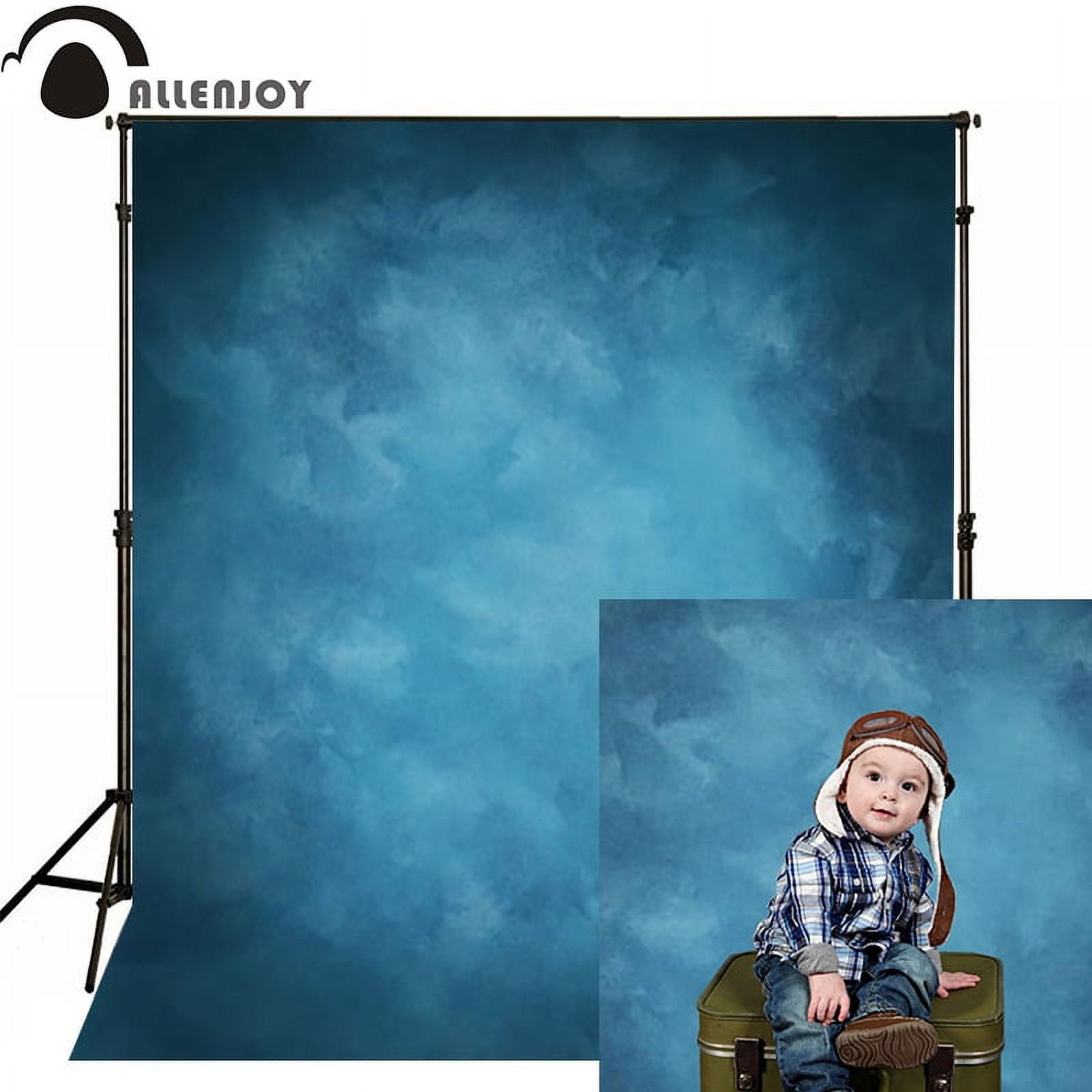 Allenjoy Vinyl Cloth Photography Backdrop Old Master Blue Photo ...