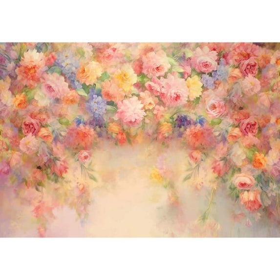Allenjoy Watercolor Spring Flower Painting Backdrop - Walmart.com