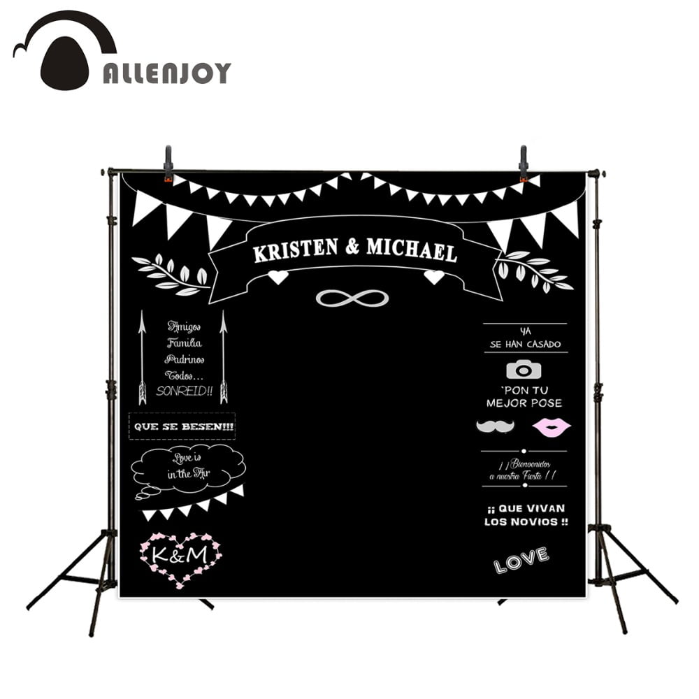 Allenjoy Wedding Backdrops Styles Blackboard for Photo Studio Wedding ...