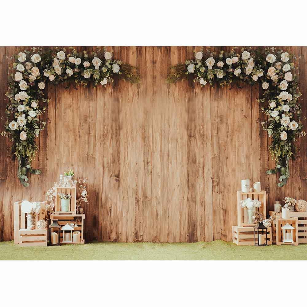 Allenjoy Wedding Party Photography Backdrops Flower Arch Door Valentine ...