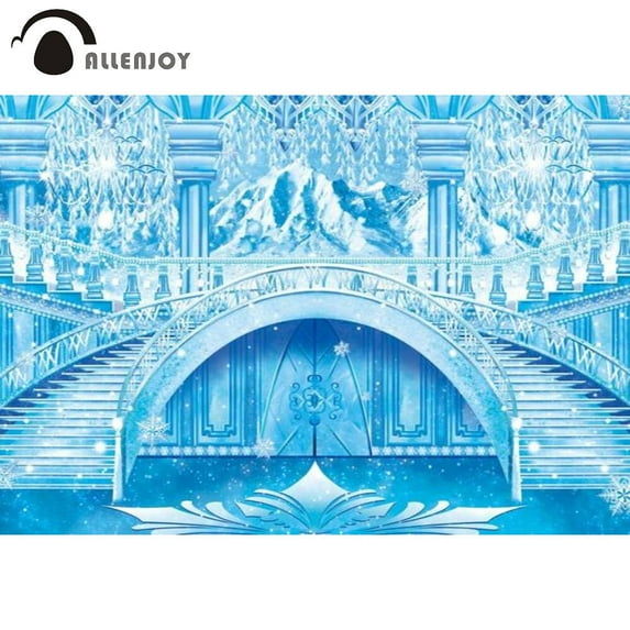 Allenjoy Winter Castle Backdrop Iceberg Wonderland Background Birthday ...