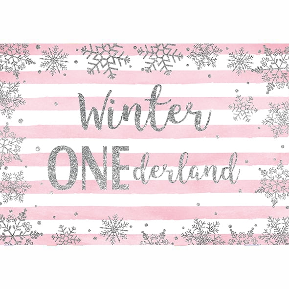 Allenjoy Winter Onederland Photobooth Backdrop Happy Birthday Baby ...
