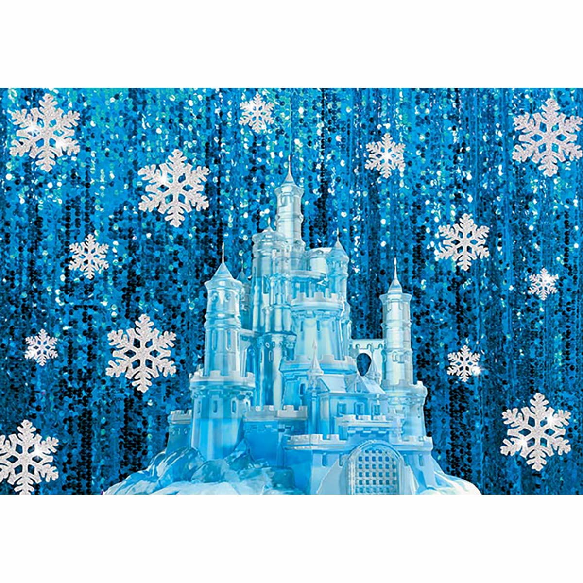 Allenjoy Winter Wonderland Backdrop Party Castle Snowy Forest Landscape ...