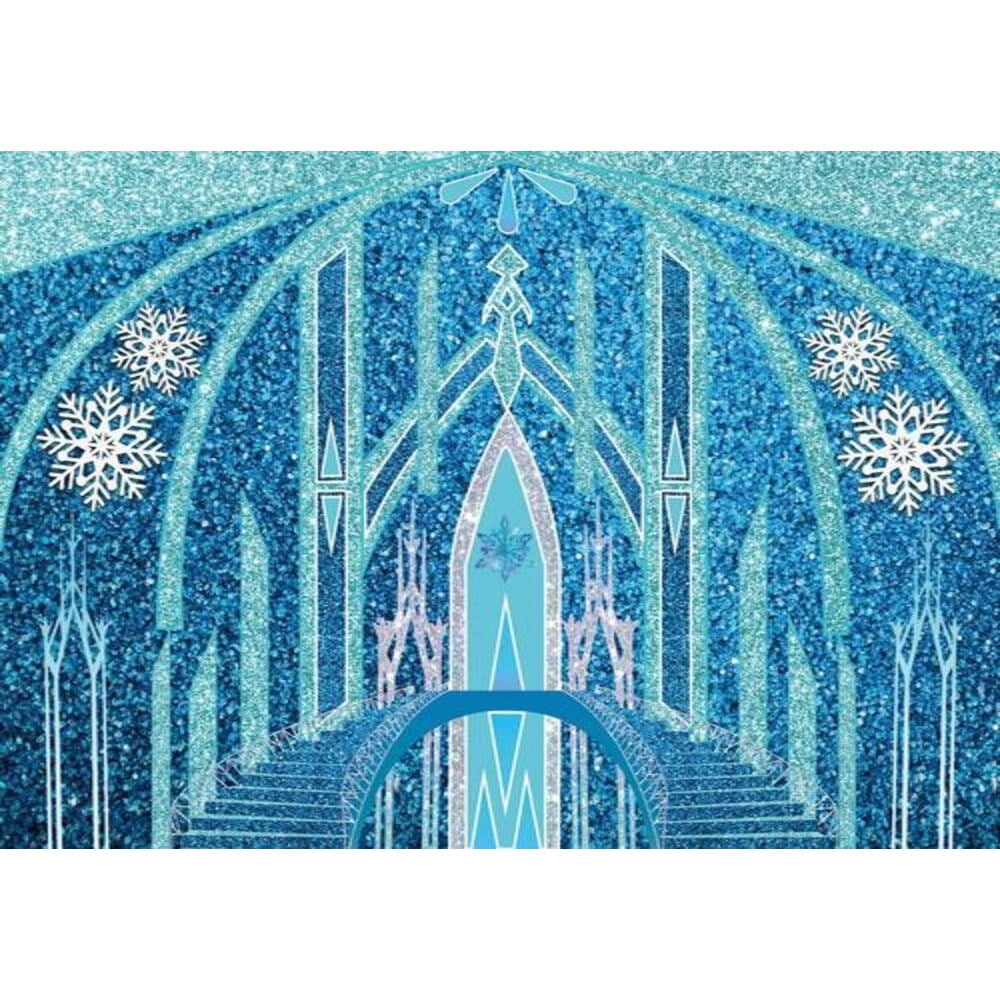 Allenjoy Winter Wonderland Backdrop Party Castle Snowy Forest Landscape ...
