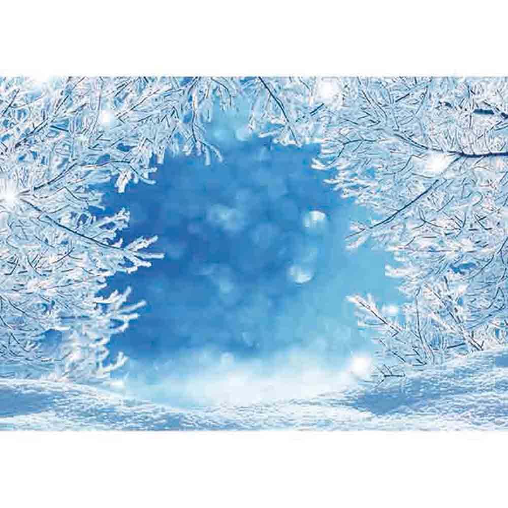 Allenjoy Winter Wonderland Backdrop Party Castle Snowy Forest Landscape ...