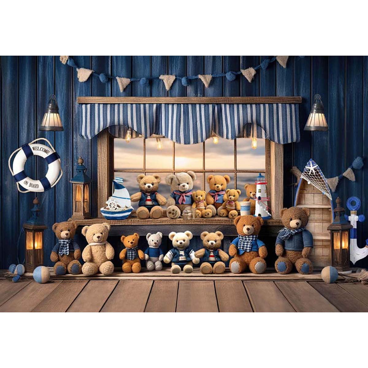 Allenjoy Wooden Beary l Backdrop - Walmart.com