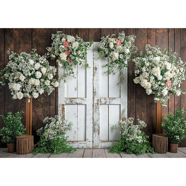 Allenjoy Wooden House Door Backdrop - Walmart.com