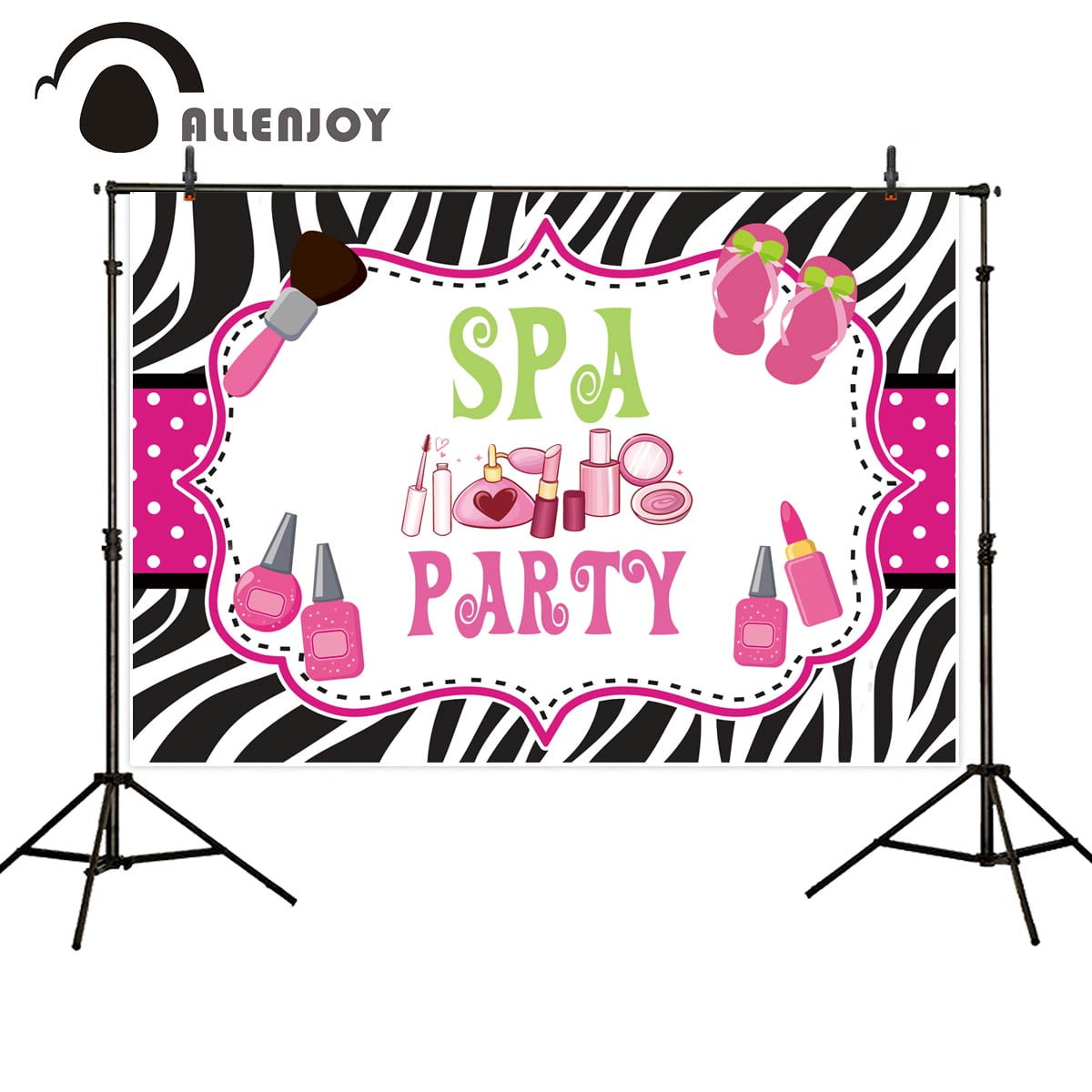 Allenjoy Zebra pattern Background For Photography Spa Party Banner ...