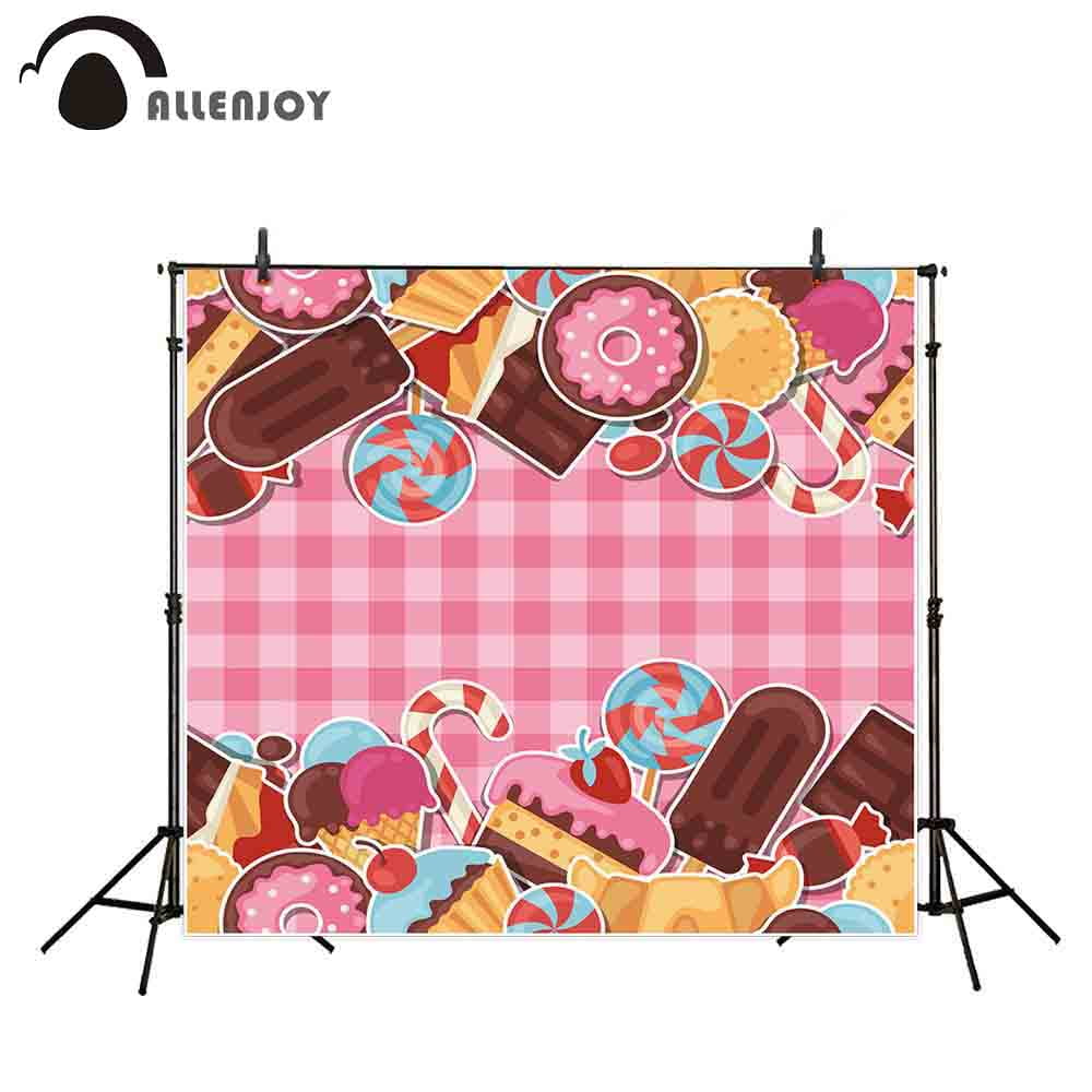 Allenjoy backdrop for photographic studio colorful Ice cream donuts ...