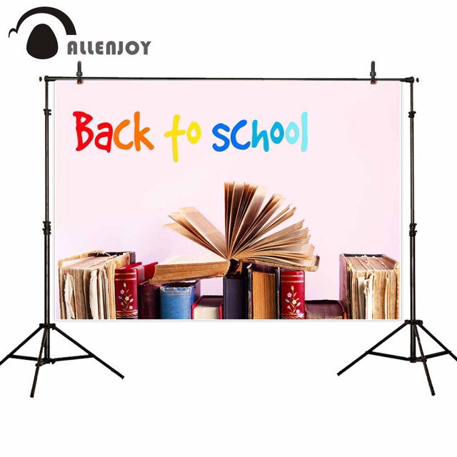 Allenjoy backdrop for photographic studio new semester old books pile ...