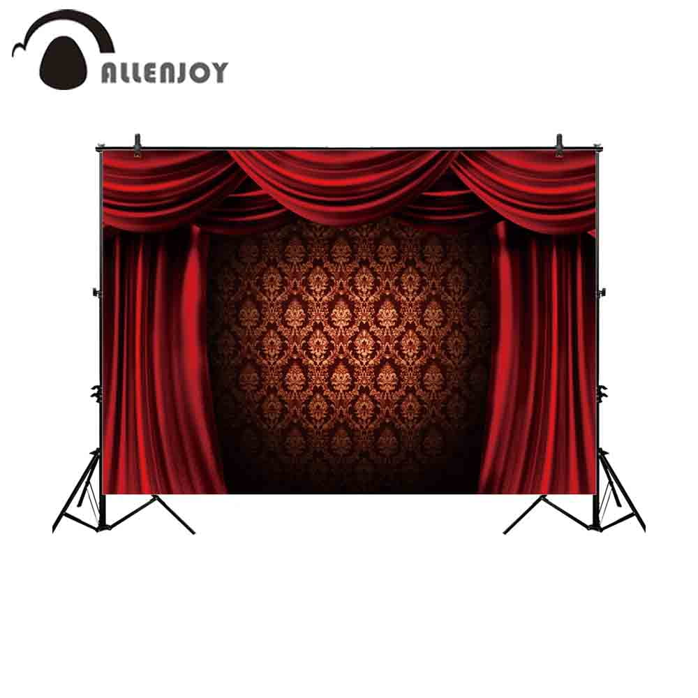 Allenjoy backdrop for photographic studio red stage curtain Vintage ...