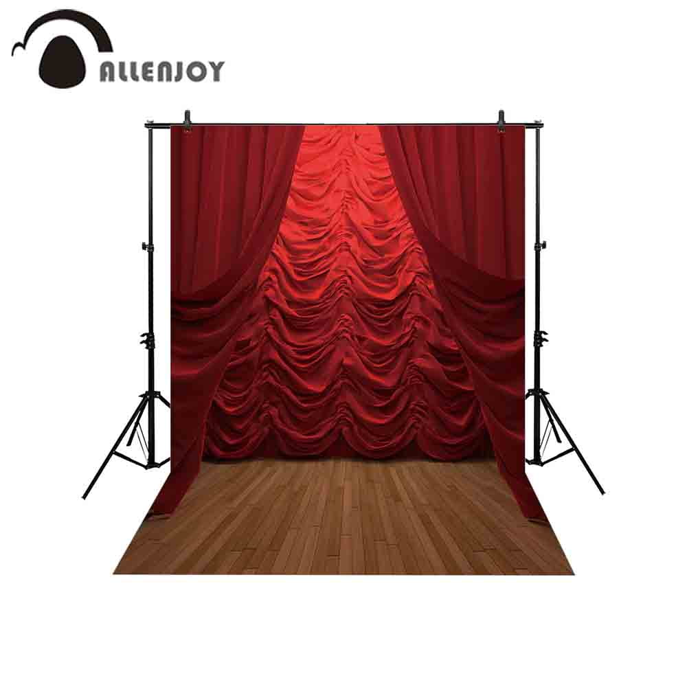 Allenjoy backdrop for photographic studio red velvet style curtain ...