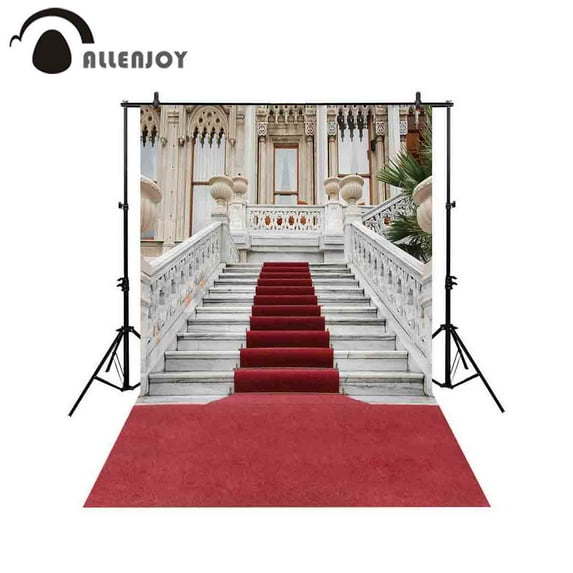 Allenjoy backdrop for photographic studio retro gorgeous red carpet ...
