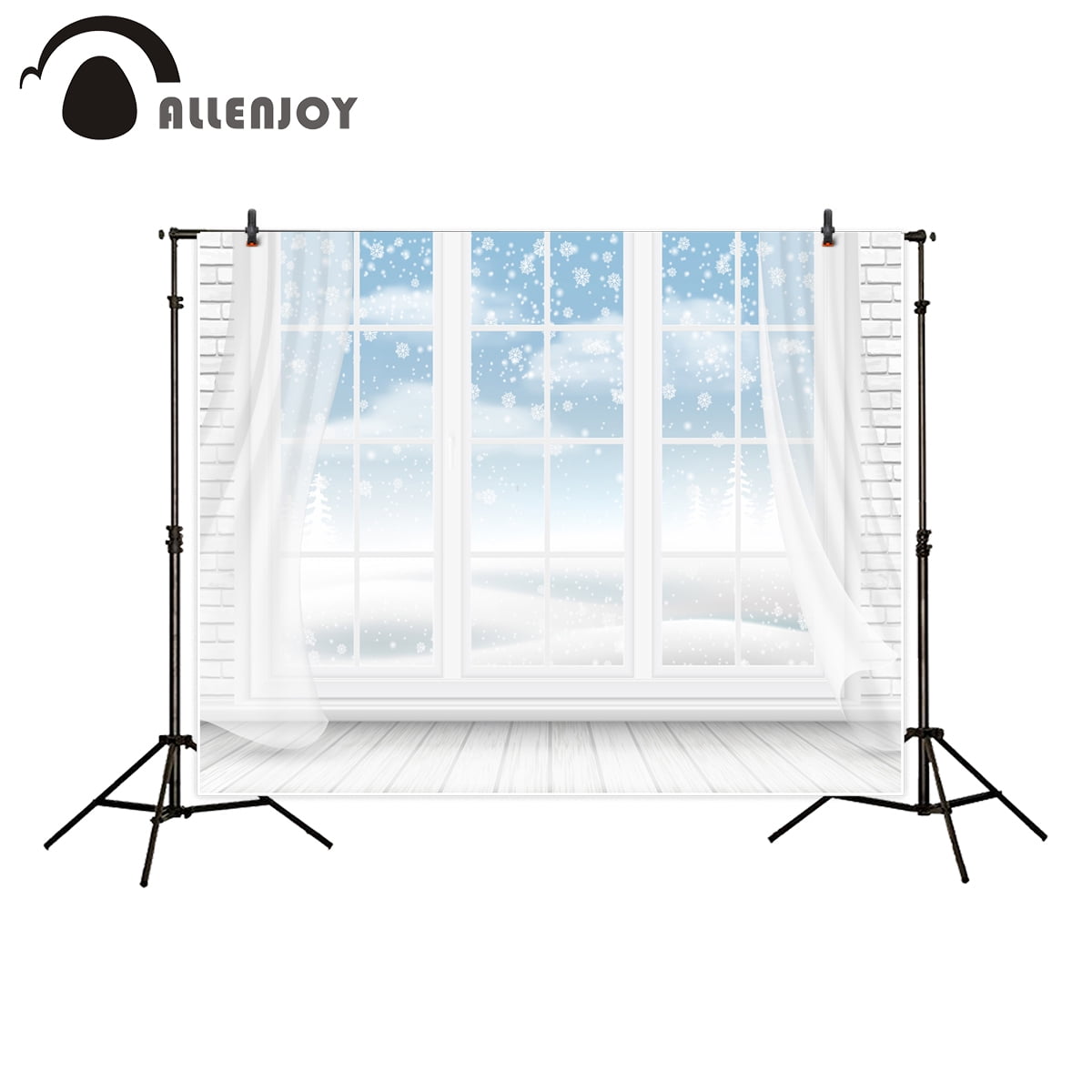 Allenjoy backdrop for photographic studio winter landscape big window ...