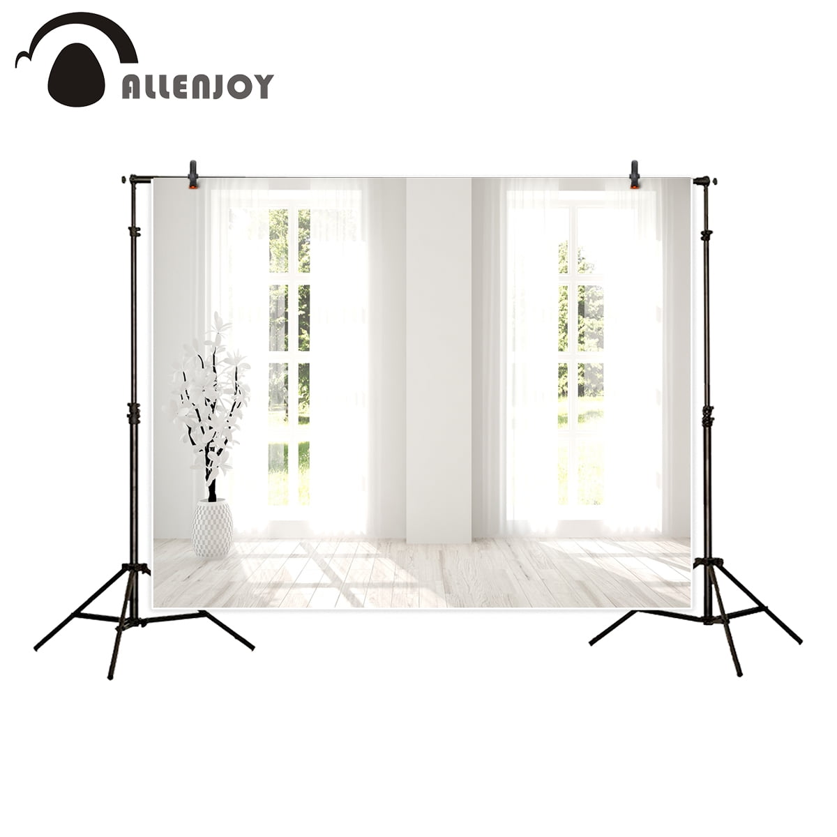 Allenjoy background for photography studio white empty room windows ...